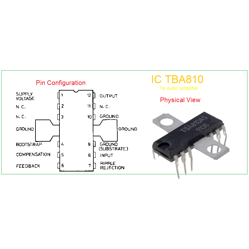 TDA810 SOUND OUTPUT IC FOR TVAND SUB WOFFER